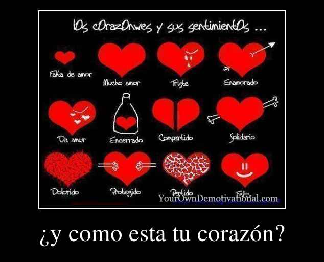 ¿y como esta tu corazón? ¿y como esta tu corazón?