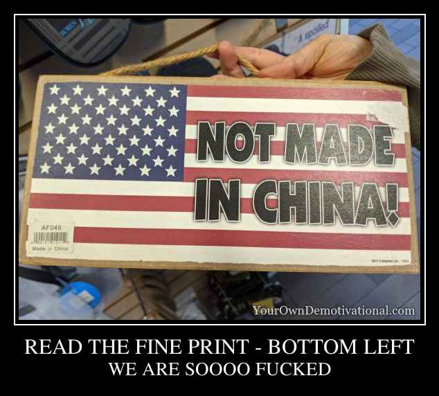 READ THE FINE PRINT - BOTTOM LEFT